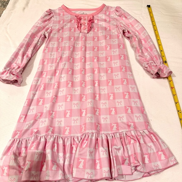 Caden Lane | Pajamas | Caden Lane Girls Pink Bunny Night Gown Jammies ...